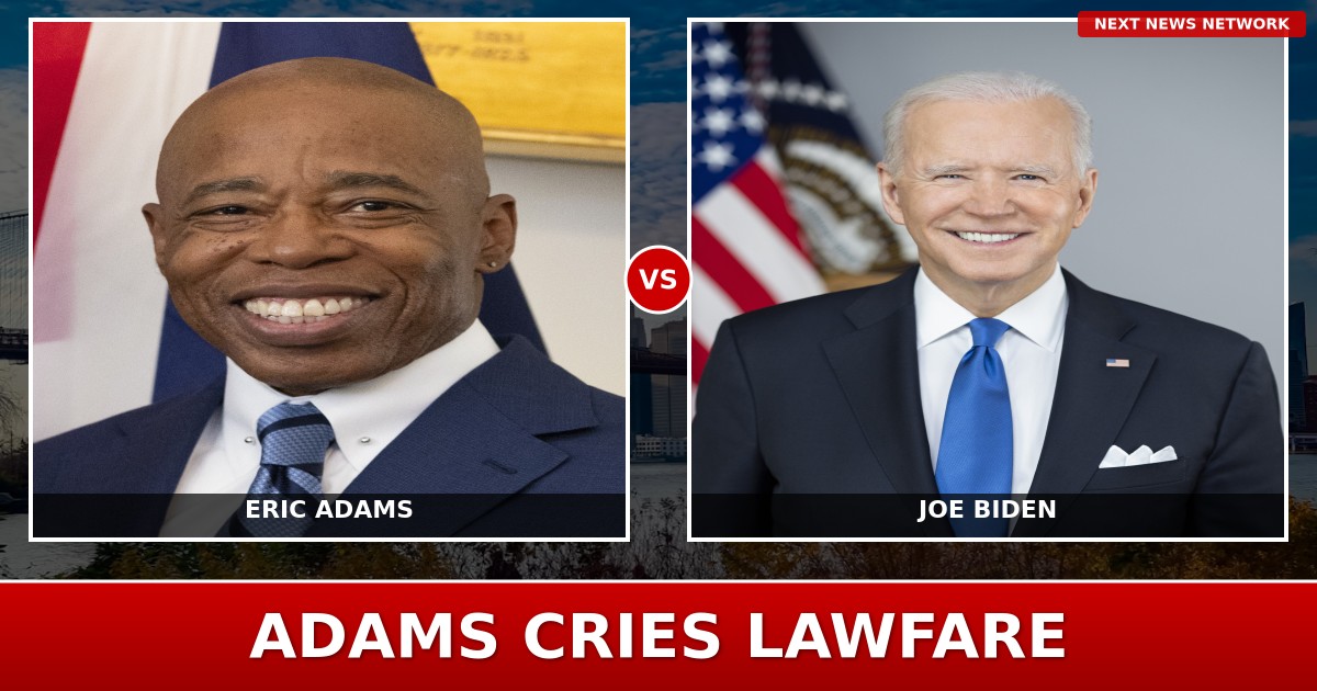 NYC Mayor Eric Adams BLASTS Biden DOJ for 'LAWFARE' Against Political ...