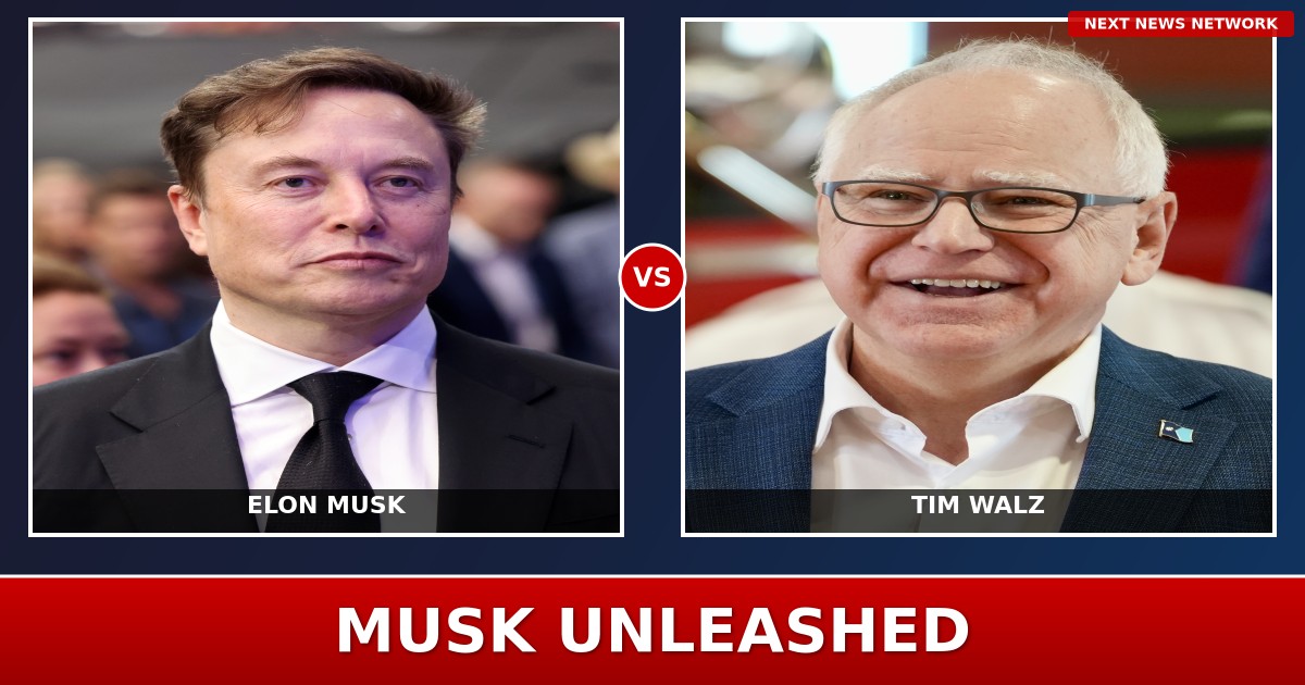 Elon Musk UNLEASHES on Tim Walz with New Nickname Amid MASSIVE ...