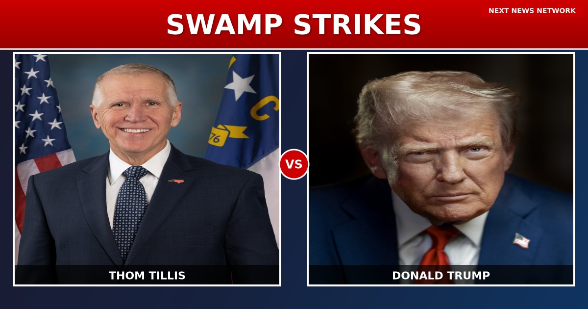 SWAMP RISES: Establishment GOP Senator Thom Tillis ATTACKS Trump's ...