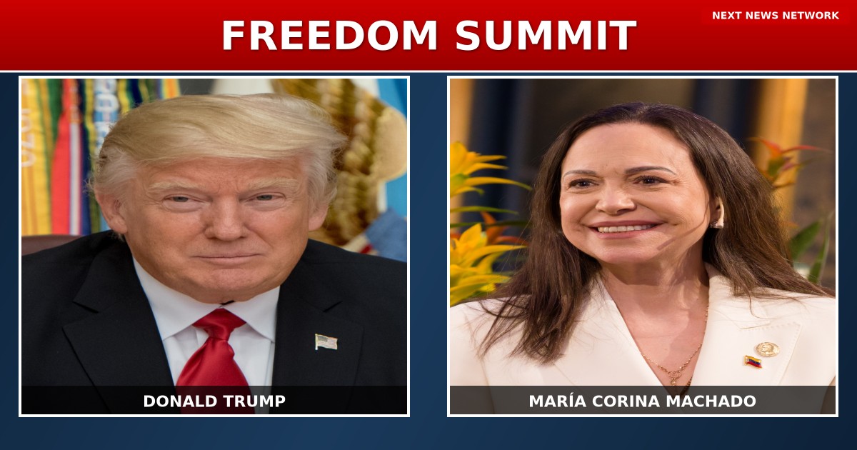 Trump Meets with Venezuelan Freedom Fighter María Corina Machado as ...