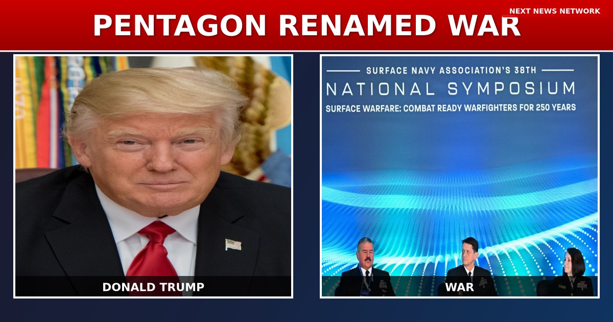 BREAKING: White House DEFENDS Renaming Pentagon to 'Department of War ...