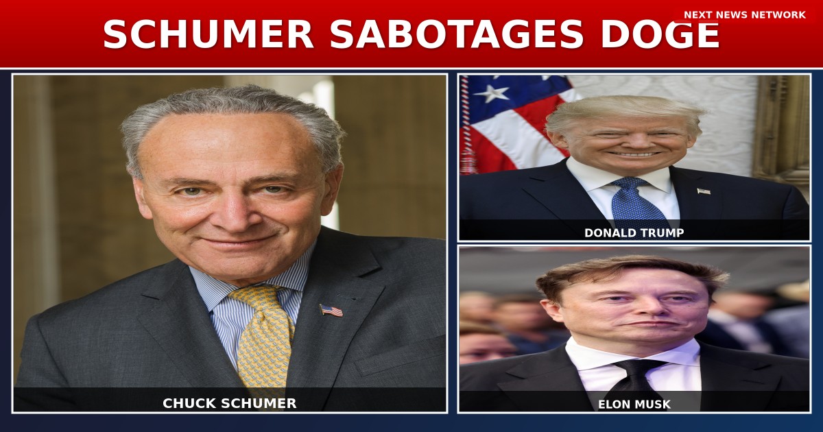 SABOTAGE: Schumer Plots With RINOs to KILL Trump's DOGE Cuts, Restore ...