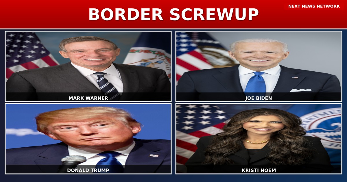 FINALLY! Dem Senator Warner ADMITS Biden 'Screwed Up' Border as He ...