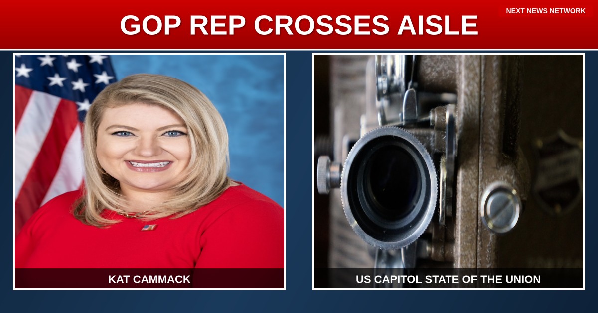 EXPOSED: GOP Rep. Kat Cammack Sits With DEMOCRATS During Trump's State ...