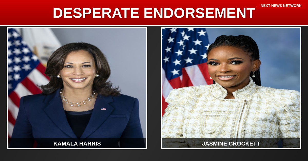 DESPERATE: Kamala Harris Backs Far-Left Jasmine Crockett in Texas ...