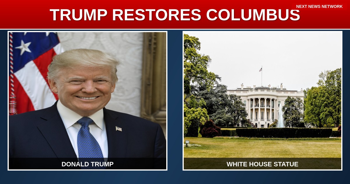 VICTORY: Trump RESTORES Christopher Columbus Statue at White House ...